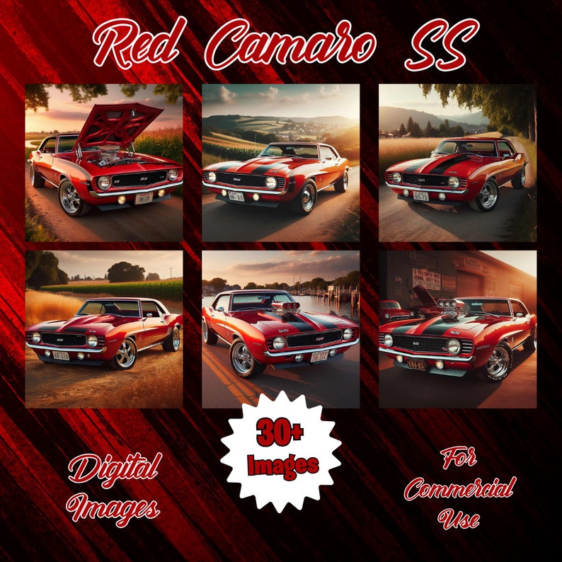 30+ Red Camaro SS Digital Images Png Tumbler Wrap Tshirt Transfer ...