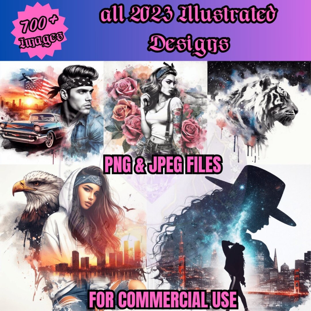 700+ Illustrated Designs Digital Images Png Tumbler Wrap Tshirt ...