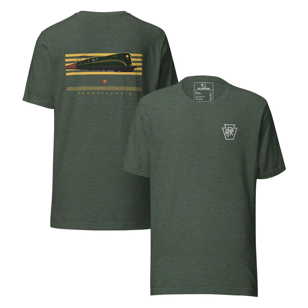 Pennsylvania Railroad PRR Logo + GG1 Train Shirt – Embroidered ...