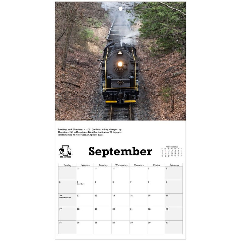 2023 Train and Railroad Wall Calendar - Etsy