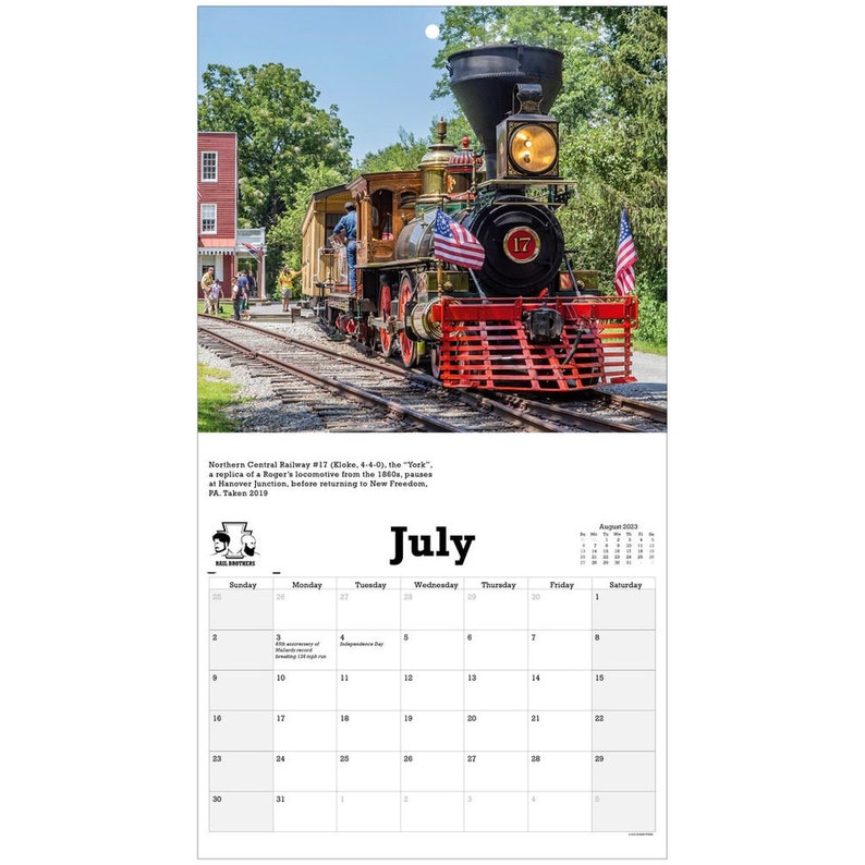 2023 Train and Railroad Wall Calendar - Etsy