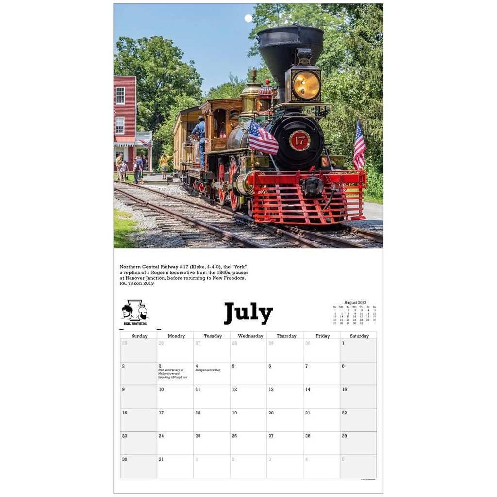 2023 Train and Railroad Wall Calendar - Etsy