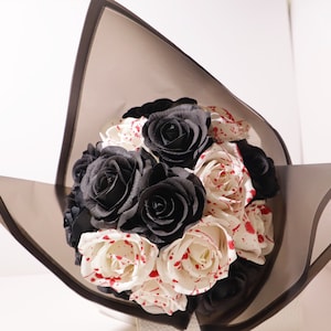 I Would Die for You - Horror Inspired Artificial Blood Splatter Rose ...