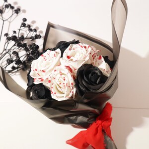 I Would Die for You - Horror Inspired Artificial Blood Splatter Rose ...