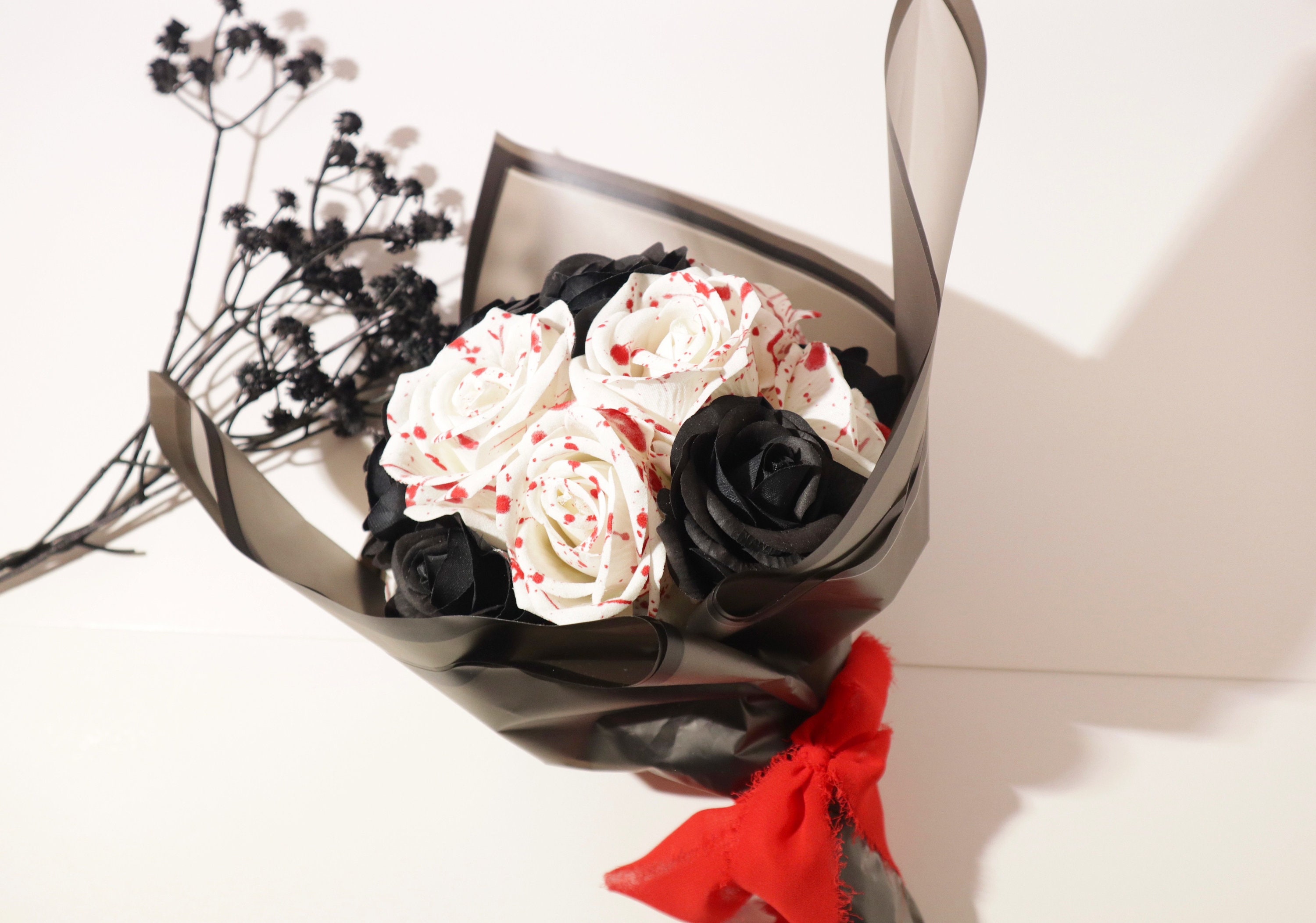 I Would Die for You - Horror Inspired Artificial Blood Splatter Rose ...