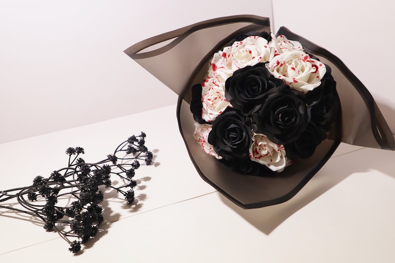 I Would Die for You - Horror Inspired Artificial Blood Splatter Rose ...