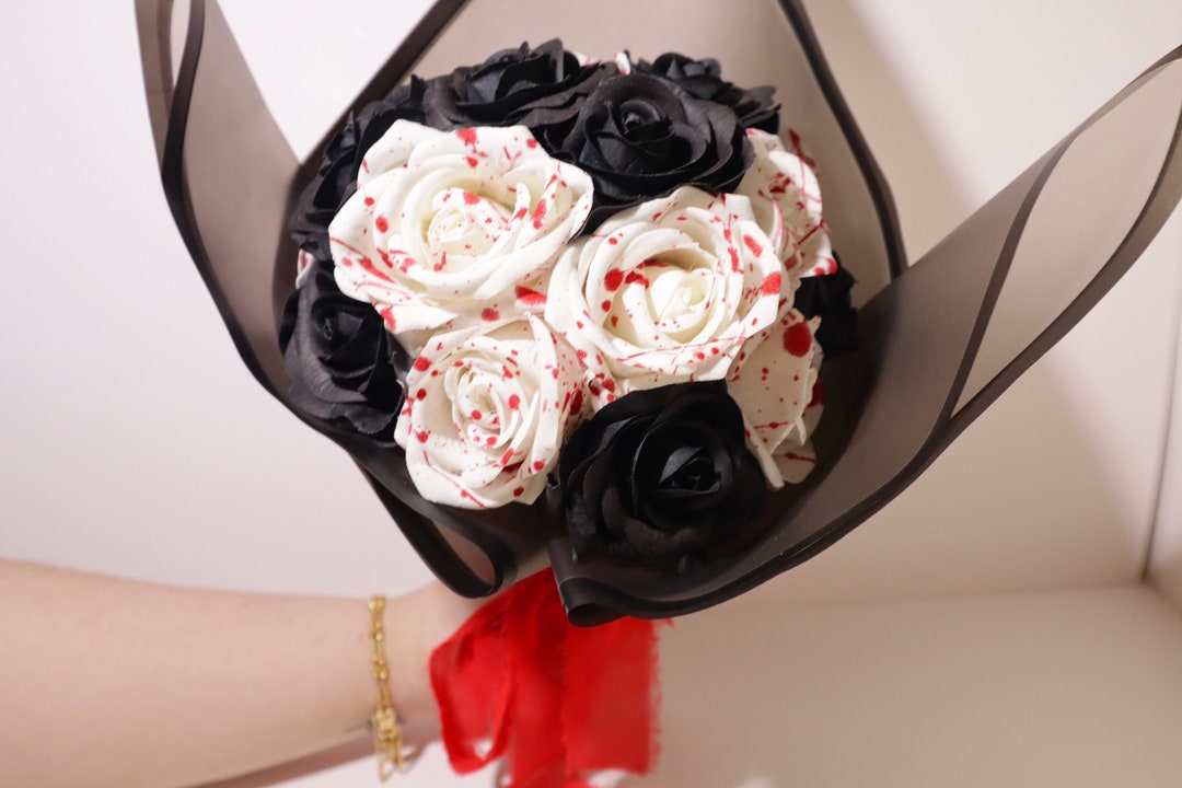 I Would Die for You - Horror Inspired Artificial Blood Splatter Rose ...