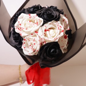 I Would Die for You - Horror Inspired Artificial Blood Splatter Rose ...