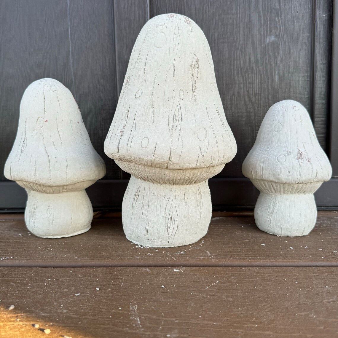 Concrete Mushrooms / Toadstools Set of 3 - Etsy