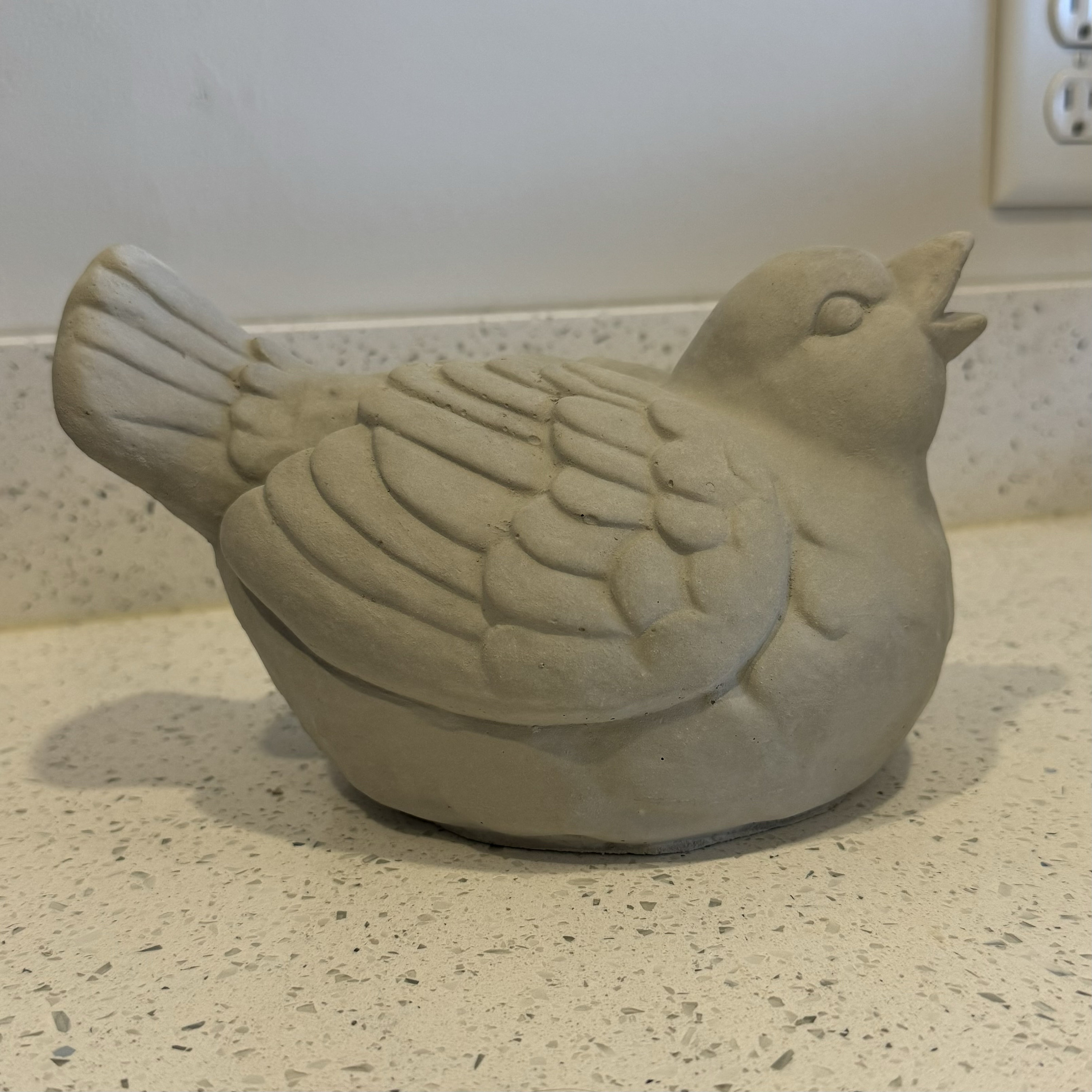 Concrete Chirping Bird Statue - Etsy
