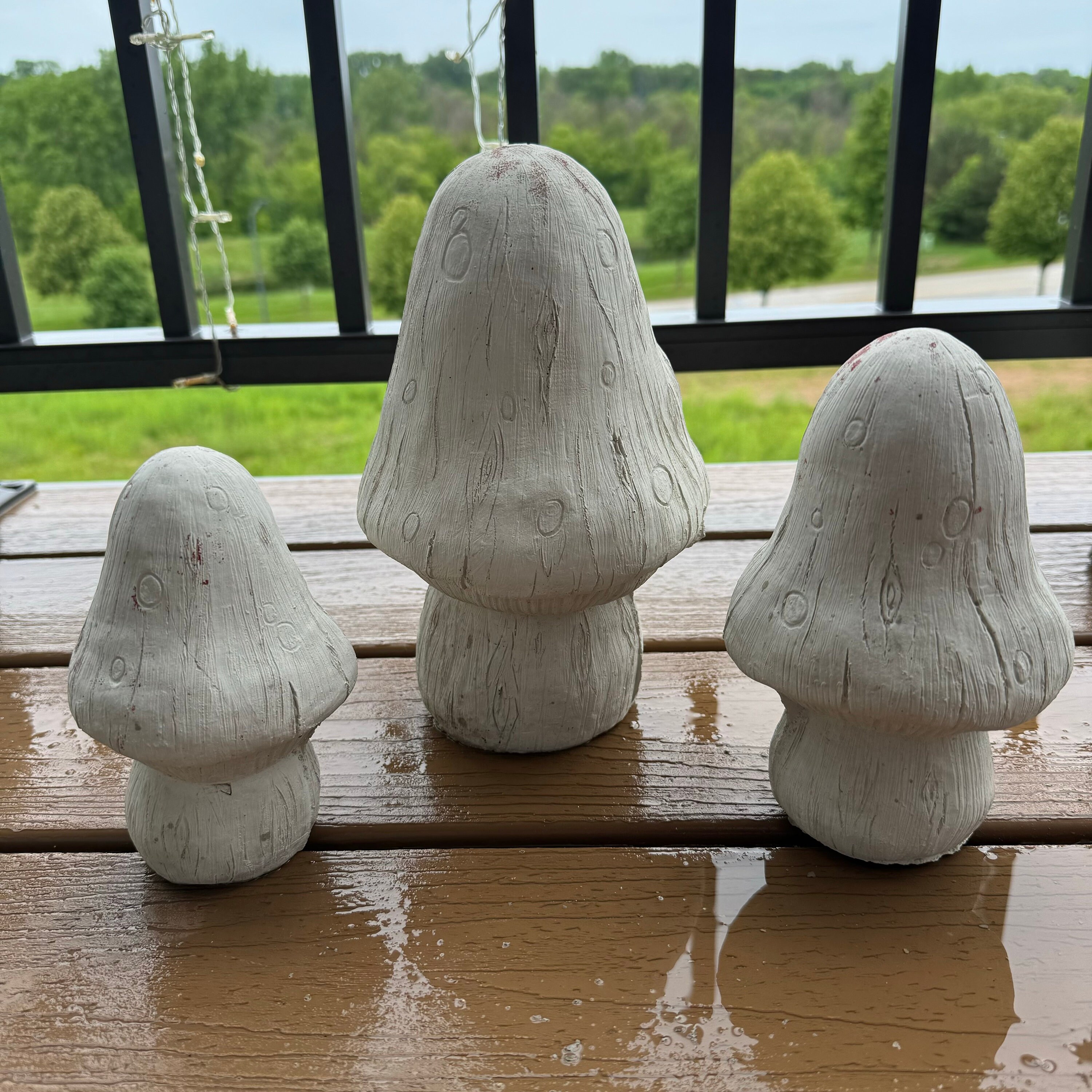 Concrete Mushrooms / Toadstools Set of 3 - Etsy