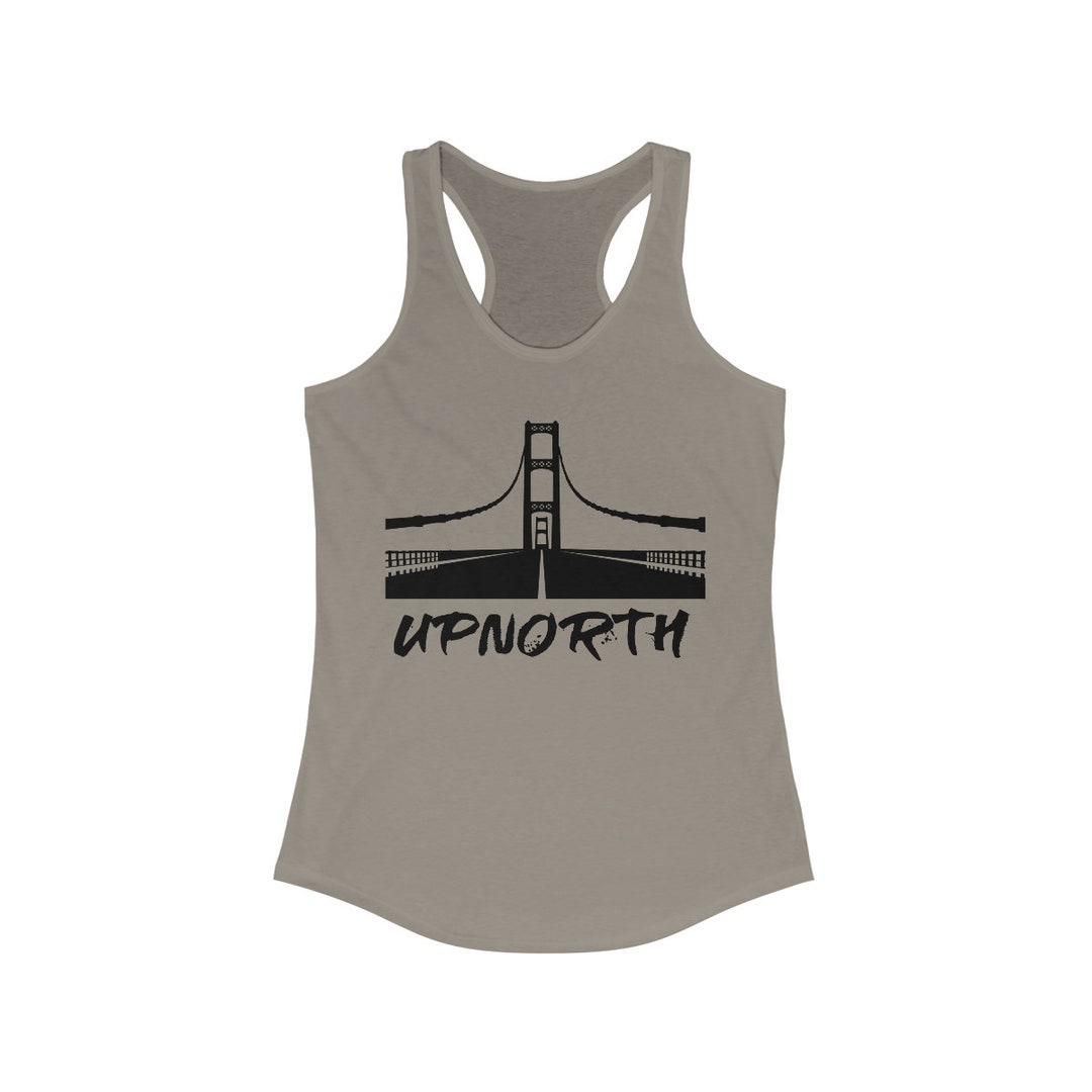 Mackinac Bridge Upnorth Women's Ideal Racerback Tank - Etsy