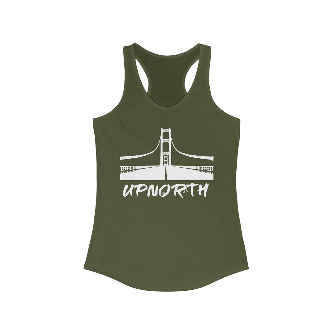 Mackinac Bridge Upnorth Women's Ideal Racerback Tank - Etsy