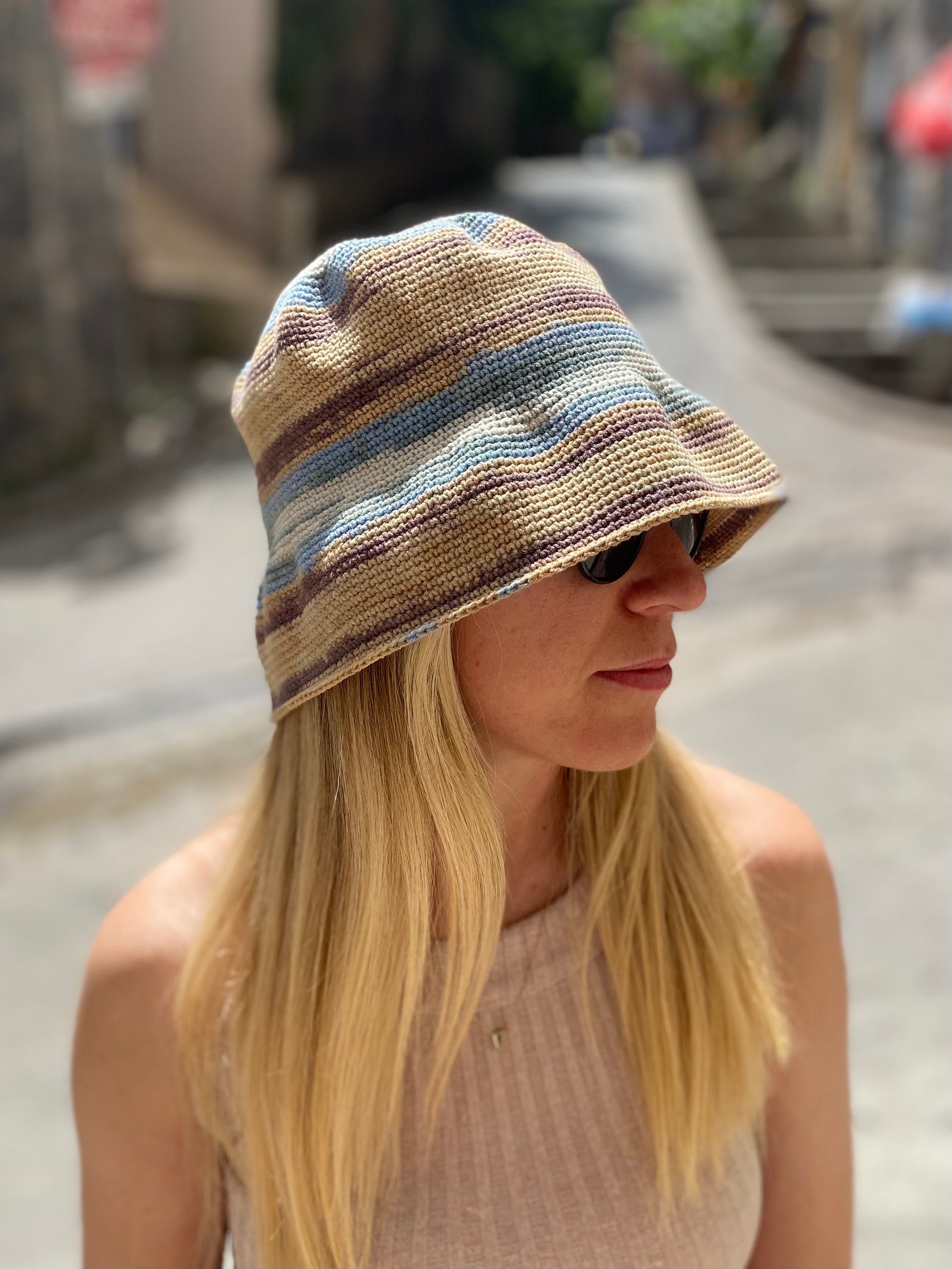 Crochet Bucket Hat, Knit Bucket Hat, Bucket Hat for Women, Bucket Hat ...