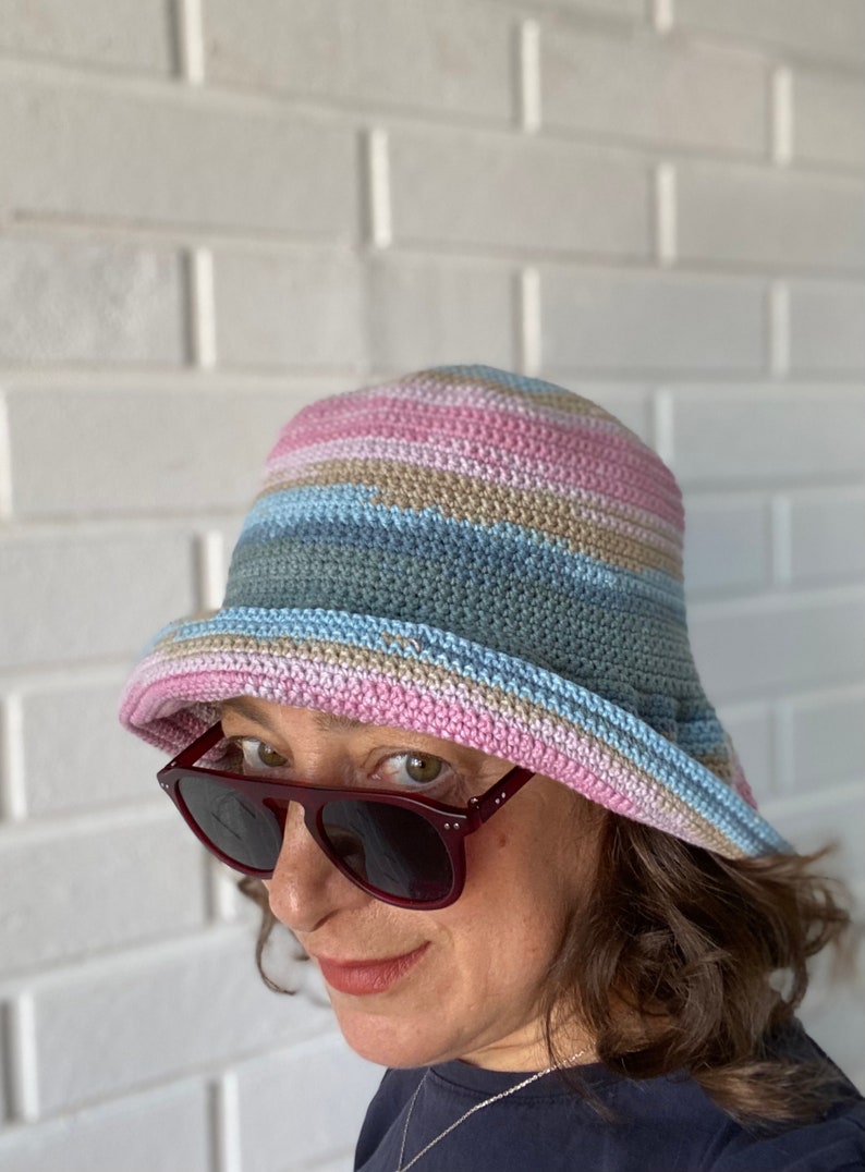 Crochet Bucket Hat, Knitted Bucket Hat, Bucket Hat for Women, Bucket ...