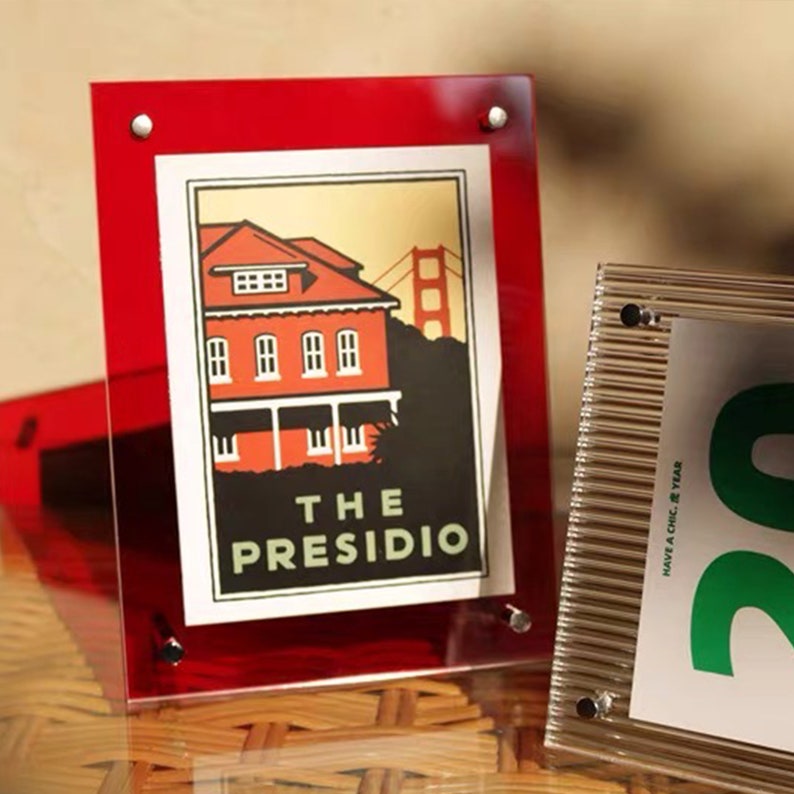 Double Acrylic Table Frame, Neon Frame, Colorful Diy Decoration ...