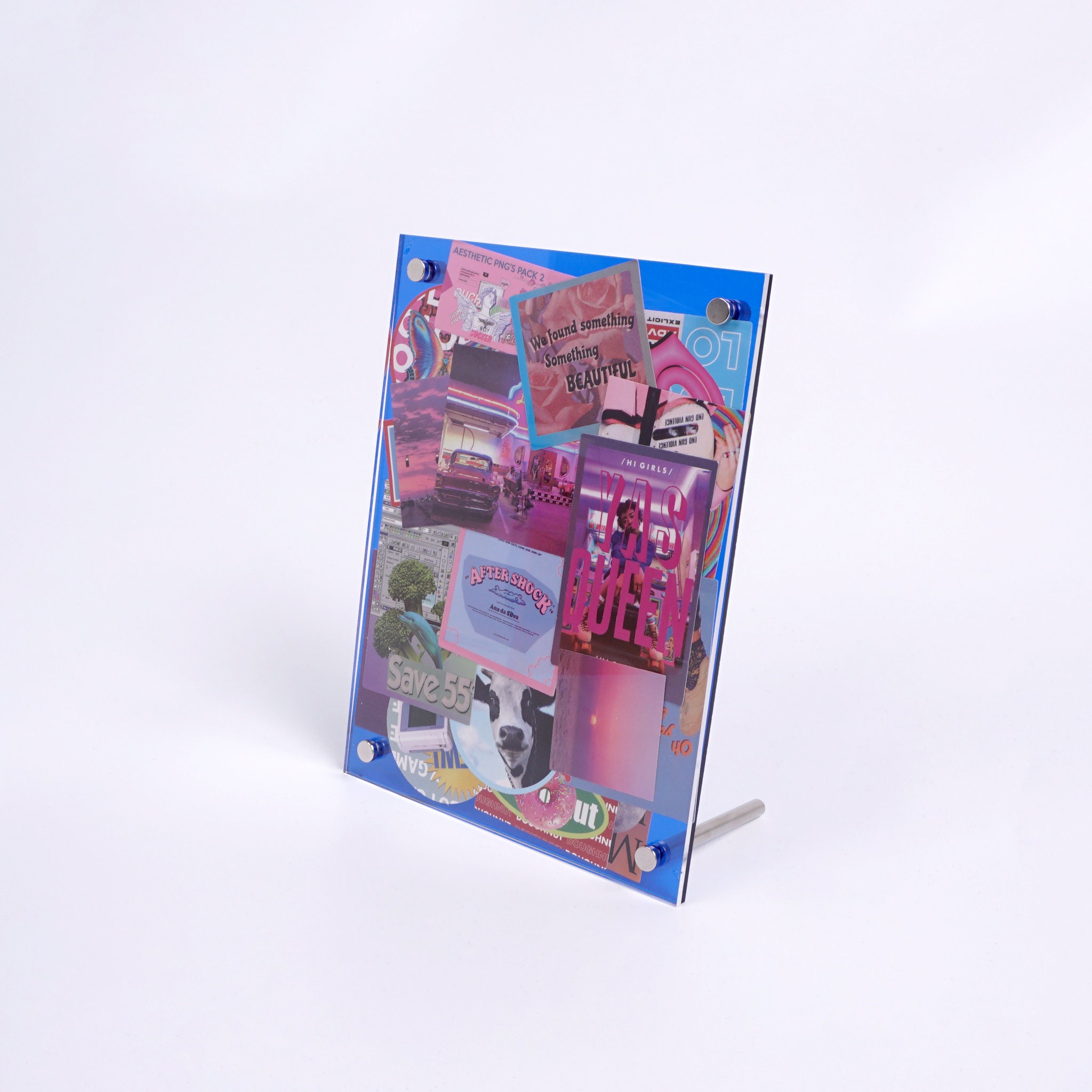 Double Acrylic Table Frame, Neon Frame, Colorful Diy Decoration ...