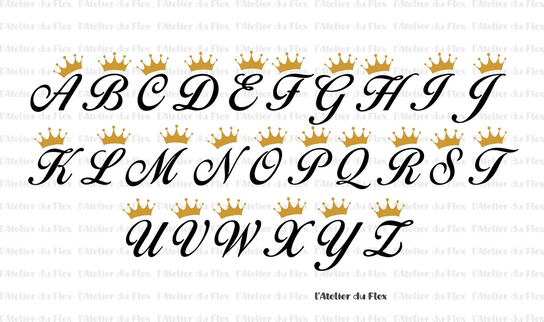 Flex Iron-on Vinyl Flocking Monogram Alphabet Capital Letter First Name ...