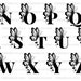Flocking Monogram Capital Initial Butterfly Heart Flex Iron-on Sizes ...