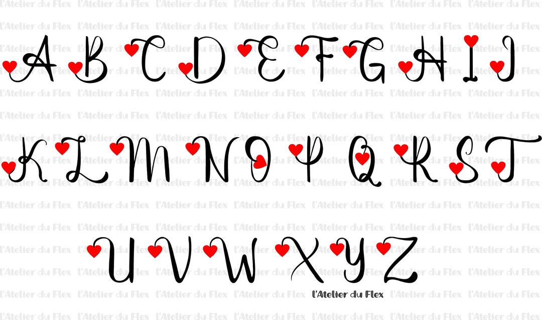 Flex Iron-on Vinyl Flocking Monogram Alphabet Capital Letter First Name ...