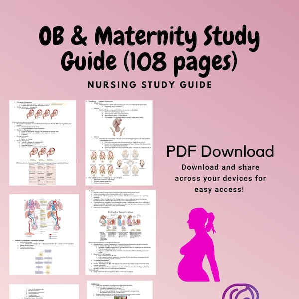 Maternity Study Guide - Etsy