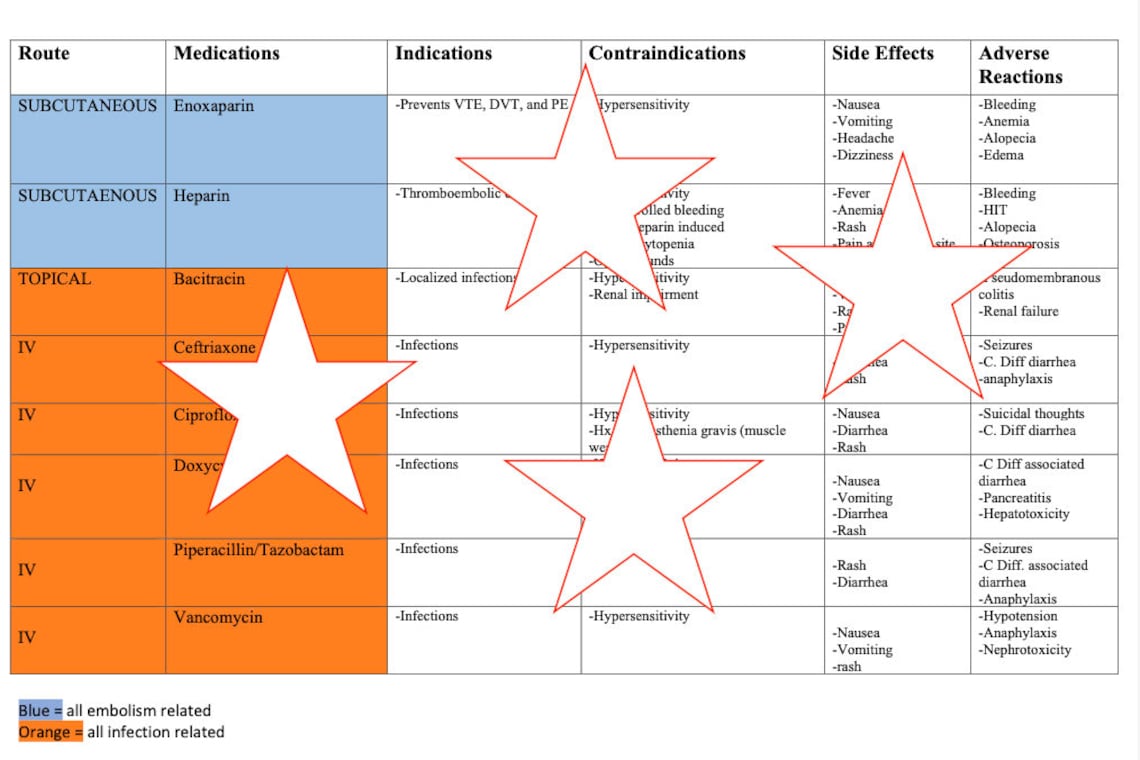 Pharmacology Bundle, Medications Chart, 45 Medications, 7 Pages, PDF ...