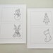 Printable Colouring in Christmas Cards | Digital Download | 8 Cute ...