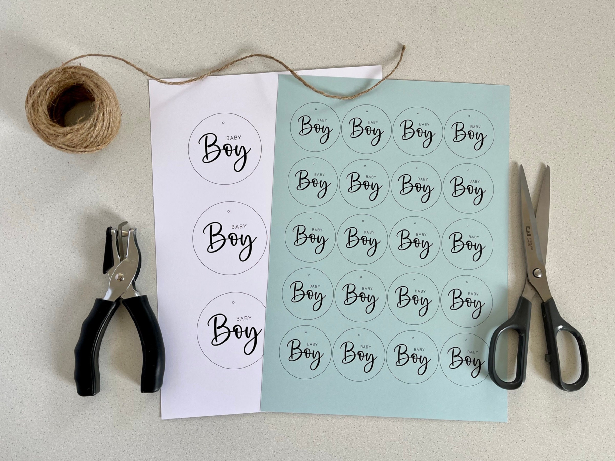 Printable Baby Boy Gift Tag | Digital Download | It’s a Boy | Baby ...