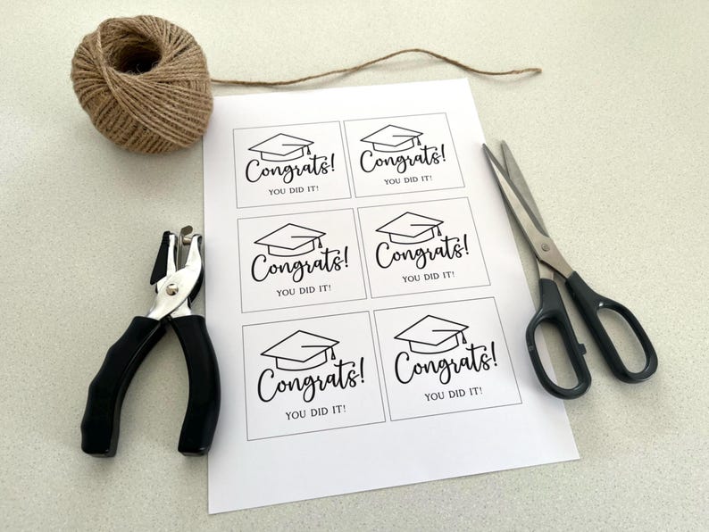 Printable Graduation Present Label | Digital Download | Congratulations ...