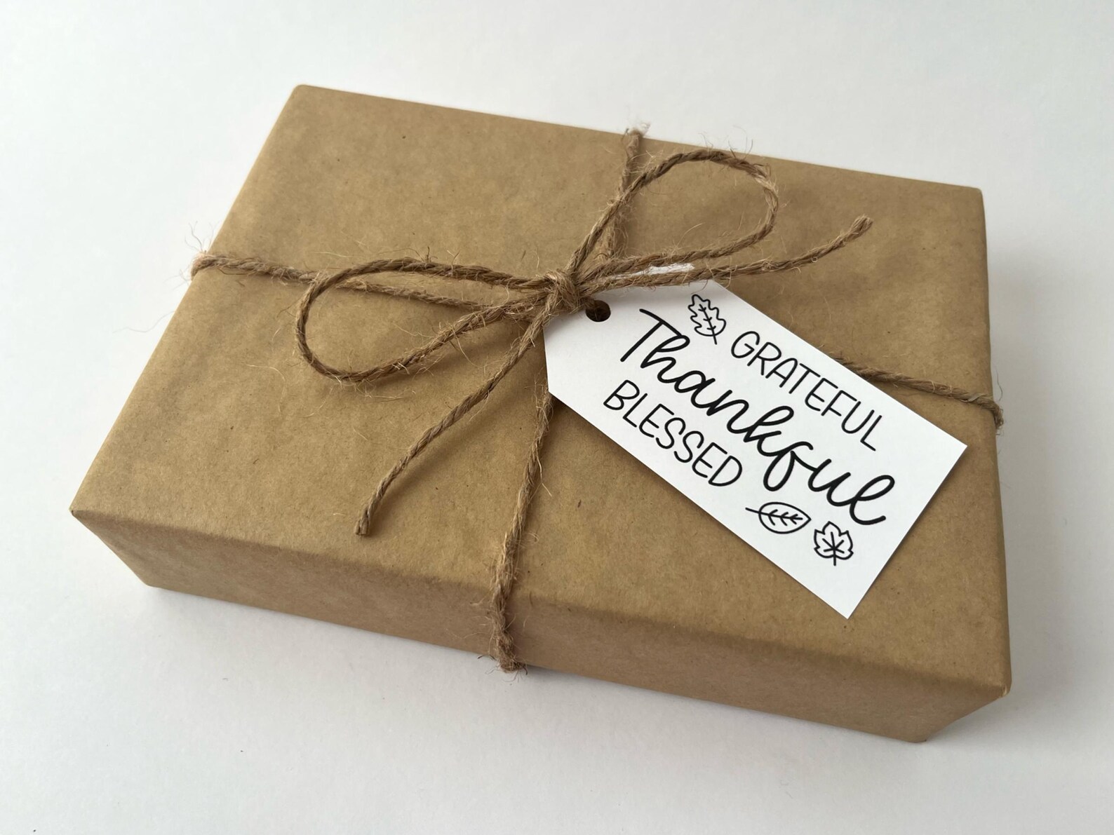 Printable Thanksgiving Gift Tag | Grateful Thankful Blessed | Digital ...
