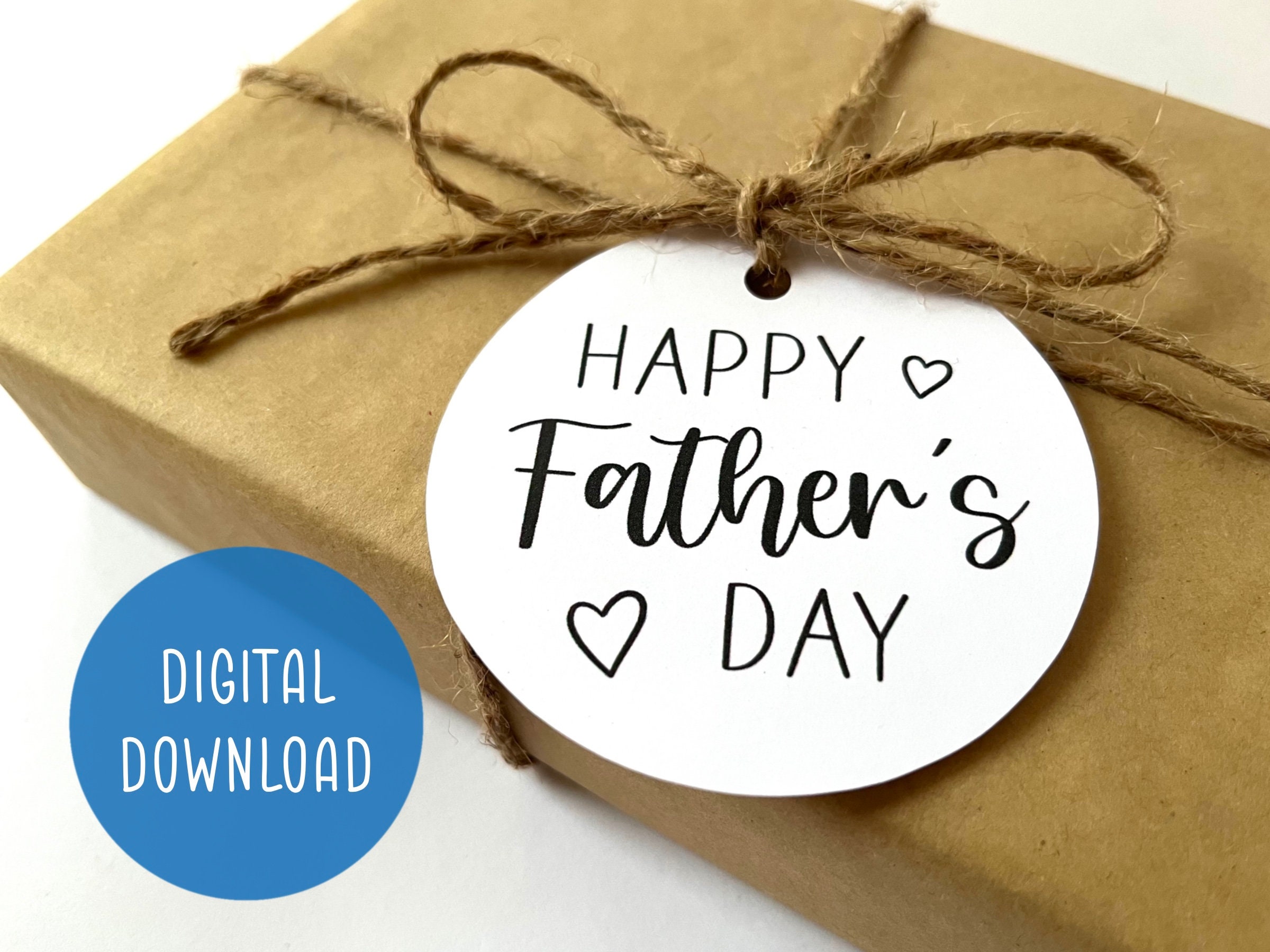 Printable Father's Day Gift Tag Digital Download Happy Father's Day ...