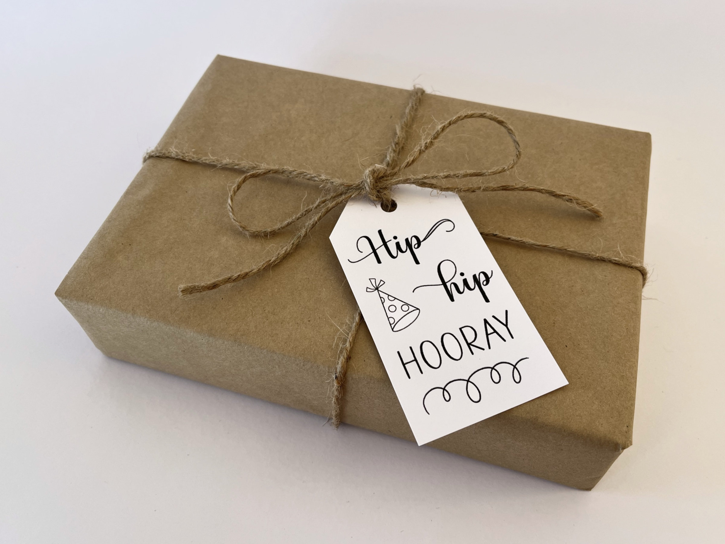 Printable Birthday Gift Tag | Hip Hip Hooray | Digital Download ...