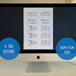 Printable Christian Christmas Gift Tags | God With Us | to Us a Child ...