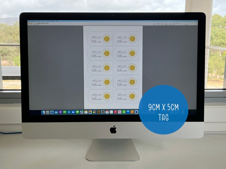 Printable Newborn Baby Gift Tag | Digital Download | Hello Little One ...