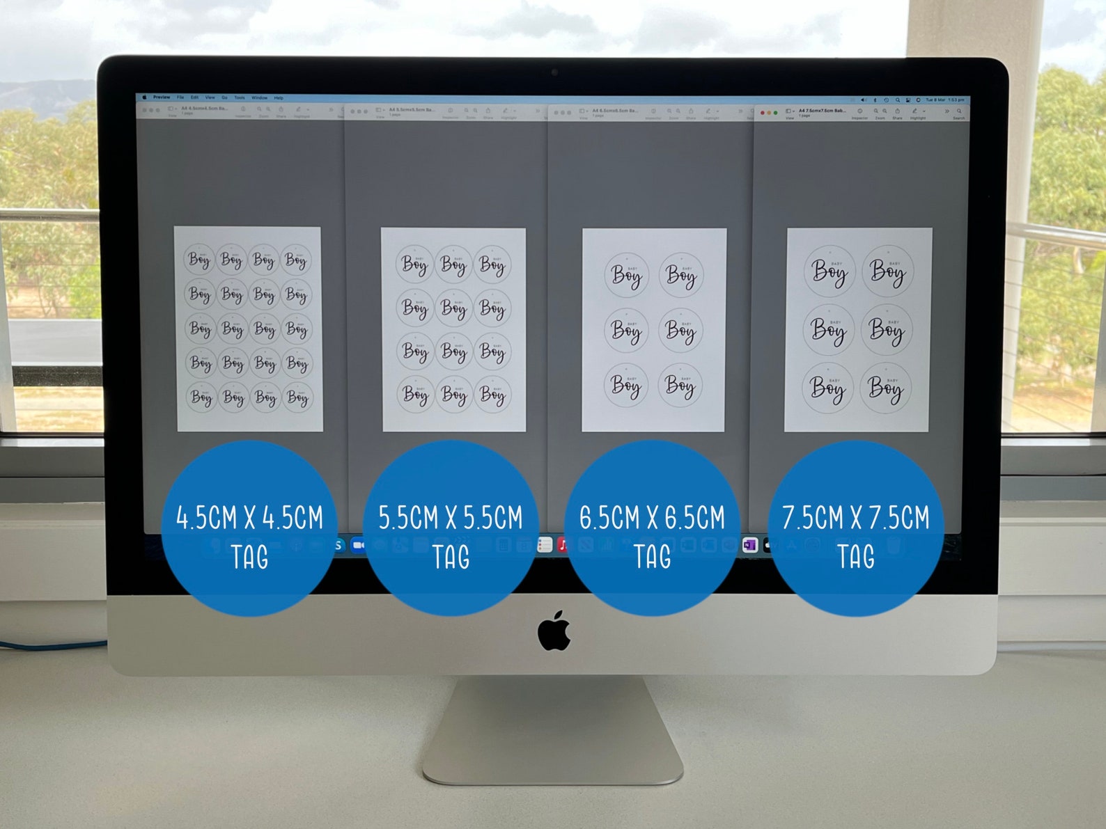 Printable Baby Boy Gift Tag | Digital Download | It’s a Boy | Baby ...