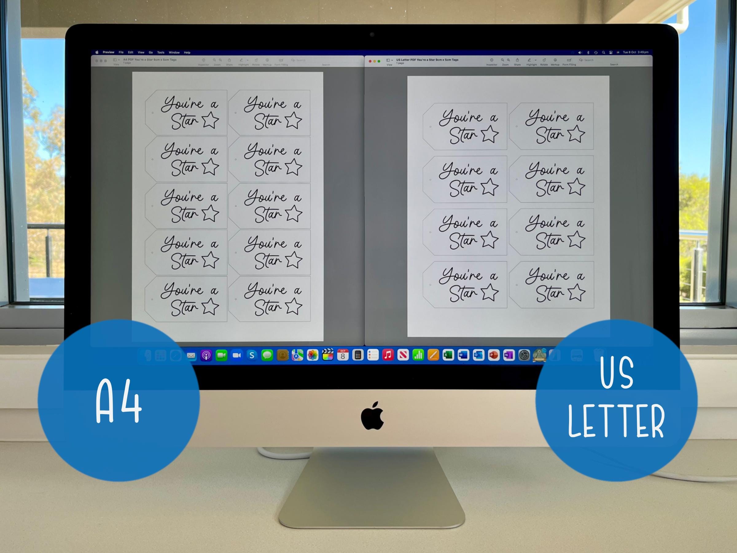 Printable You're a Star Gift Tag | Digital Download | Show Thanks and ...