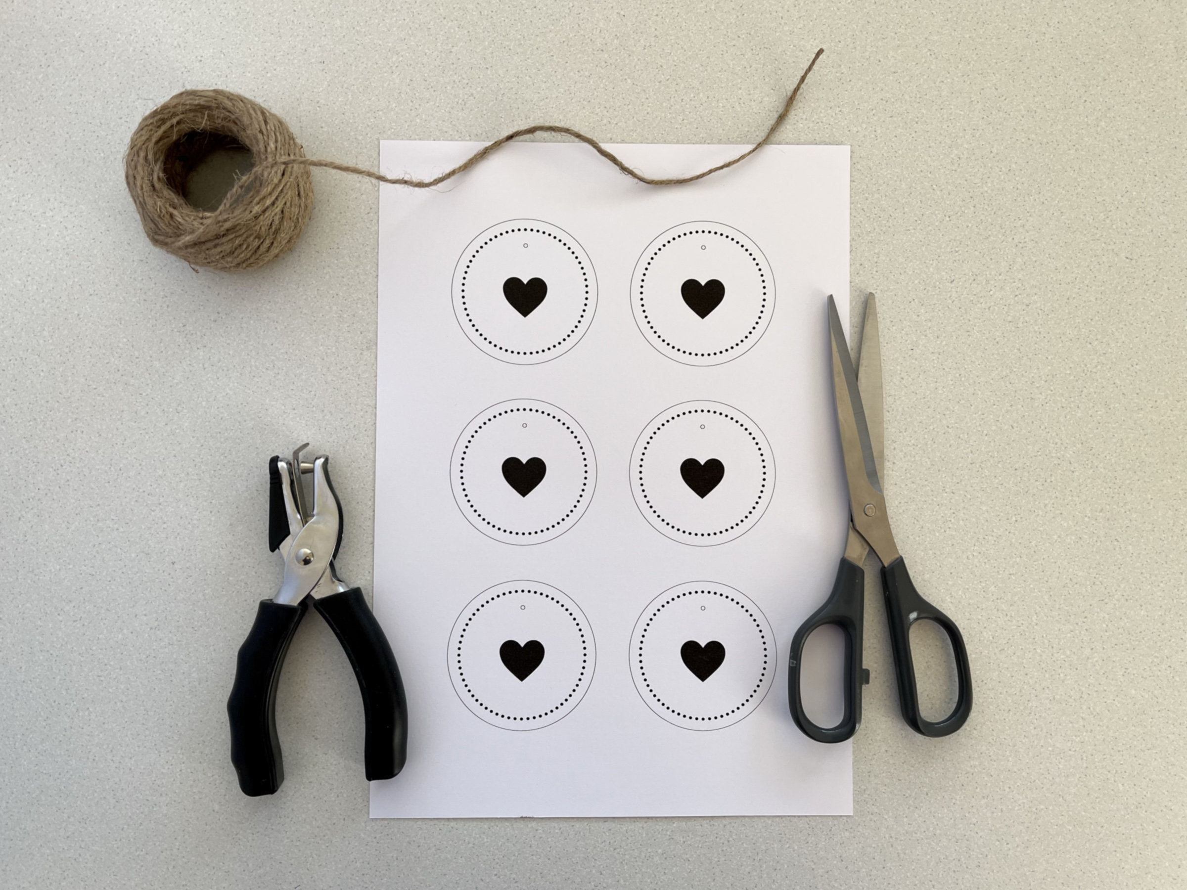 Printable Heart Gift Tag Digital Download Circle Swing Tag Any Occasion ...