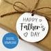 Printable Father's Day Gift Tag | Digital Download | Happy Father's Day ...