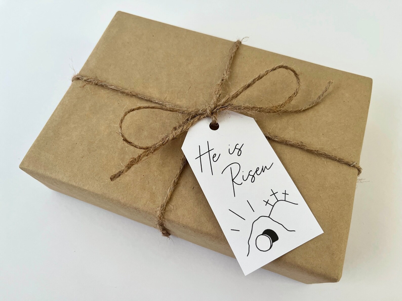 Printable He is Risen Gift Tag | Christian Easter Gift Tag | Happy ...