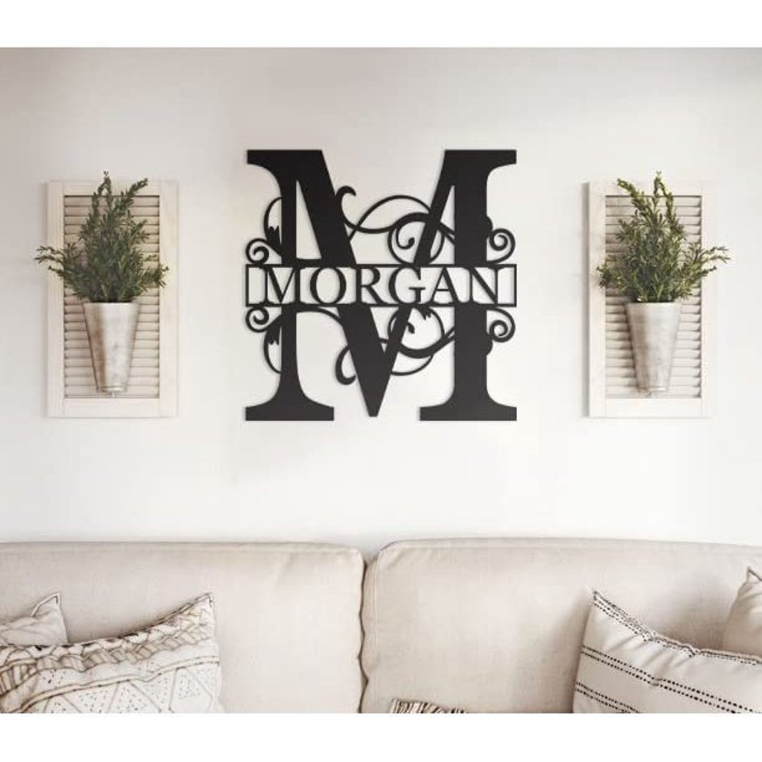 Custom Laser Cut Metal Last Name Sign Large Family Name - Etsy