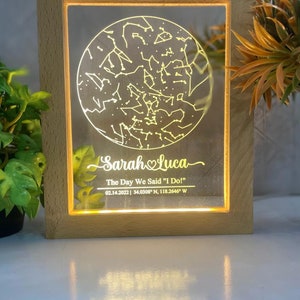 Personalized Custom Star Map by Date the Night We Met Night Sky by Date ...