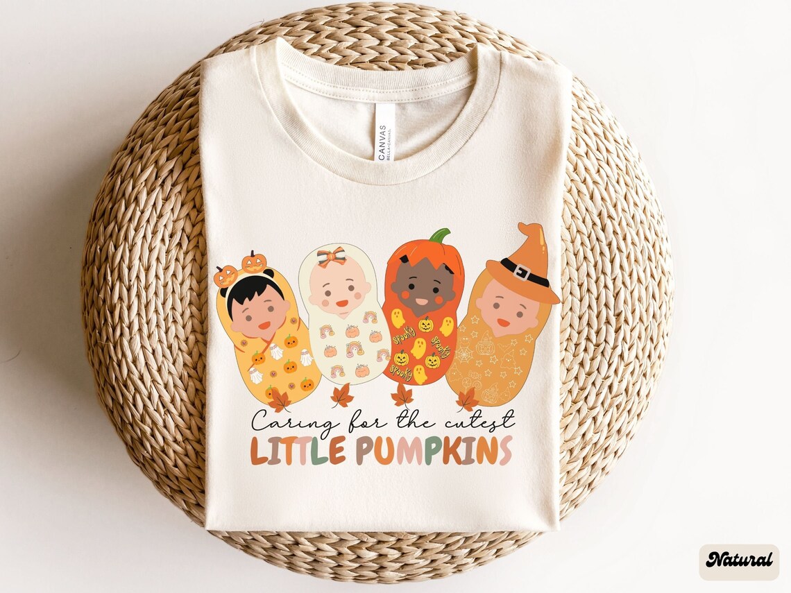 NICU Nurse Halloween Shirt, Fall Neonatal ICU Nurse Tshirt, Spooky ...