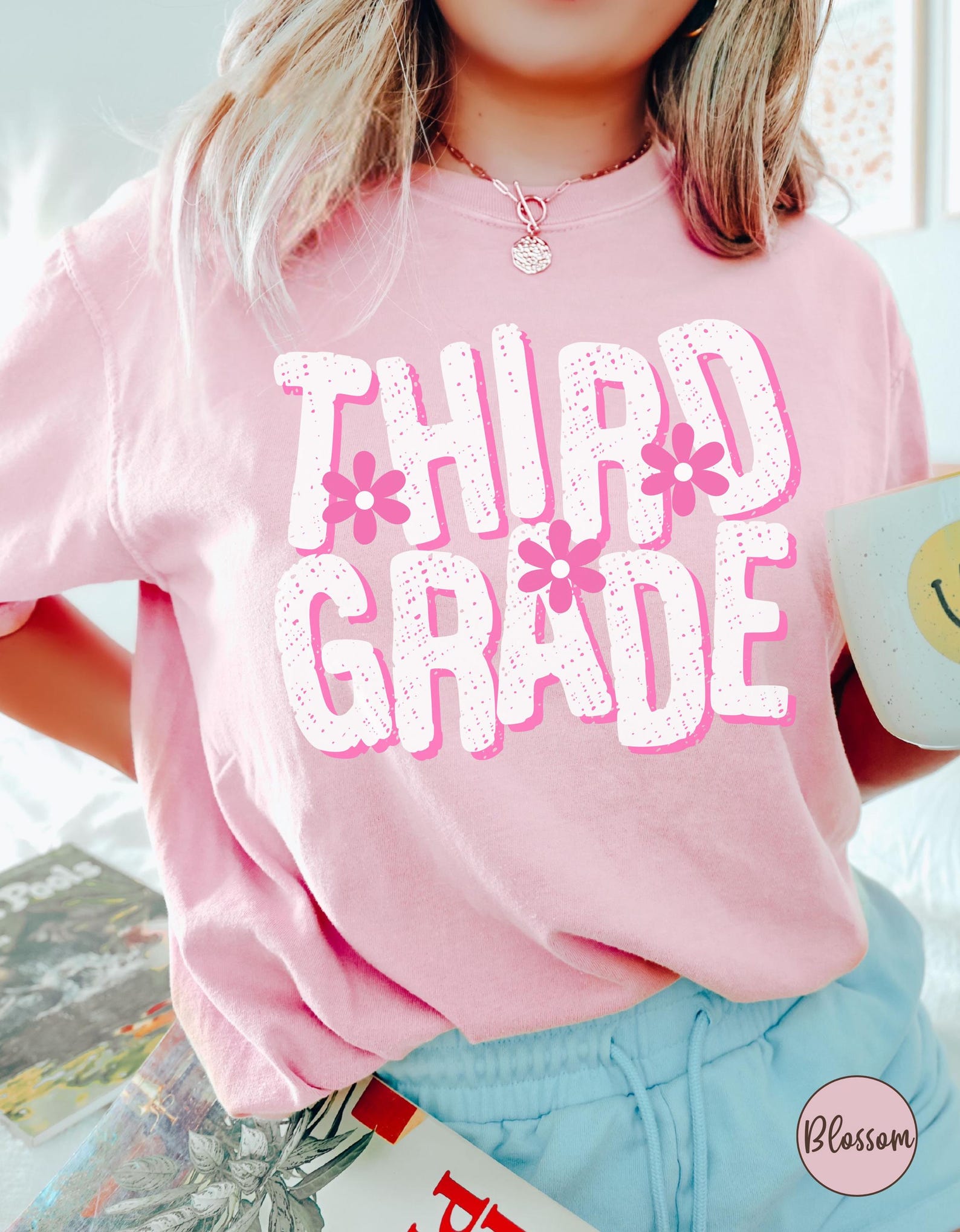 Retro Floral Third Grade Shirt, Third Grade Teacher Shirt, 3rd Grade ...