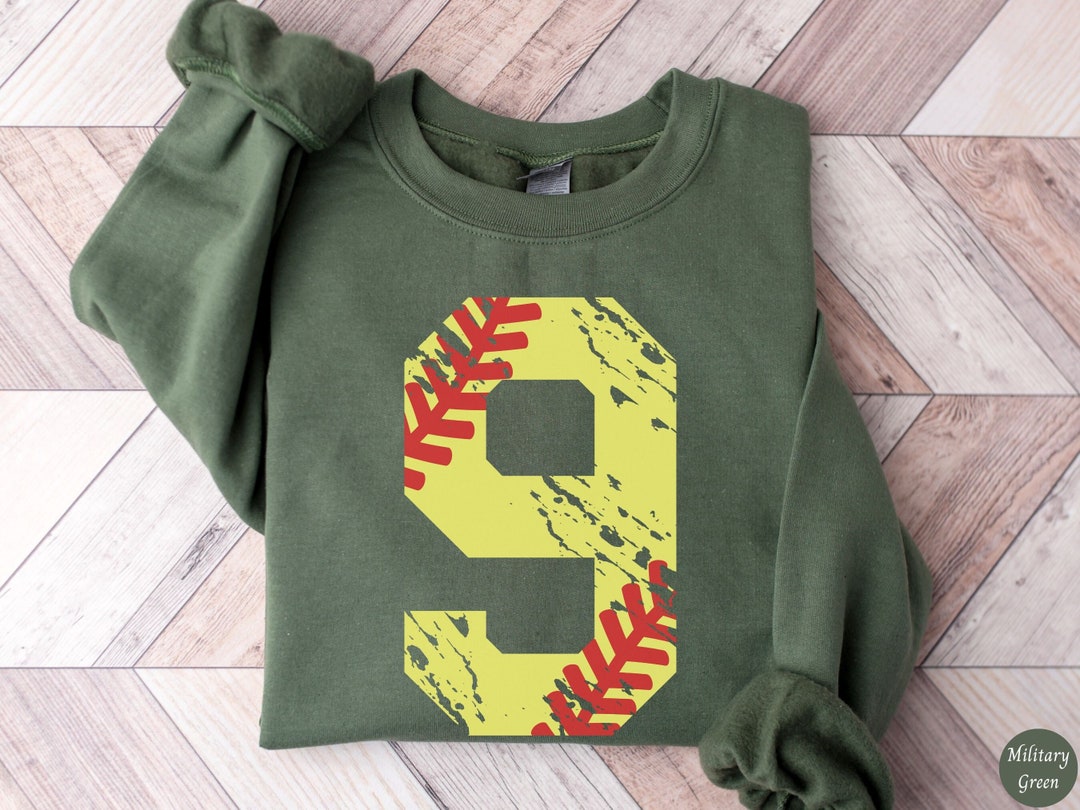 Custom Softball Number Sweatshirt, Personalized Softball Mom Shirt ...