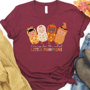 NICU Nurse Halloween Shirt, Fall Neonatal ICU Nurse Tshirt, Spooky ...