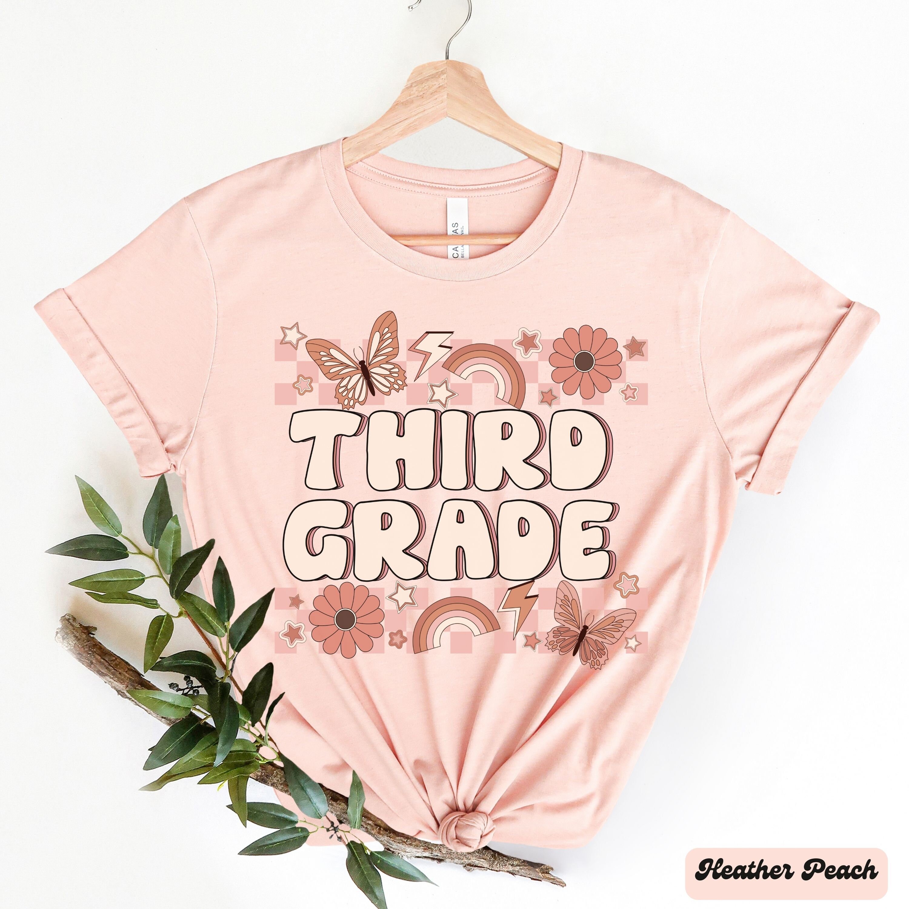 Retro Third Grade Shirt, Groovy Third Grade Teacher Shirt, 3rd Grade ...