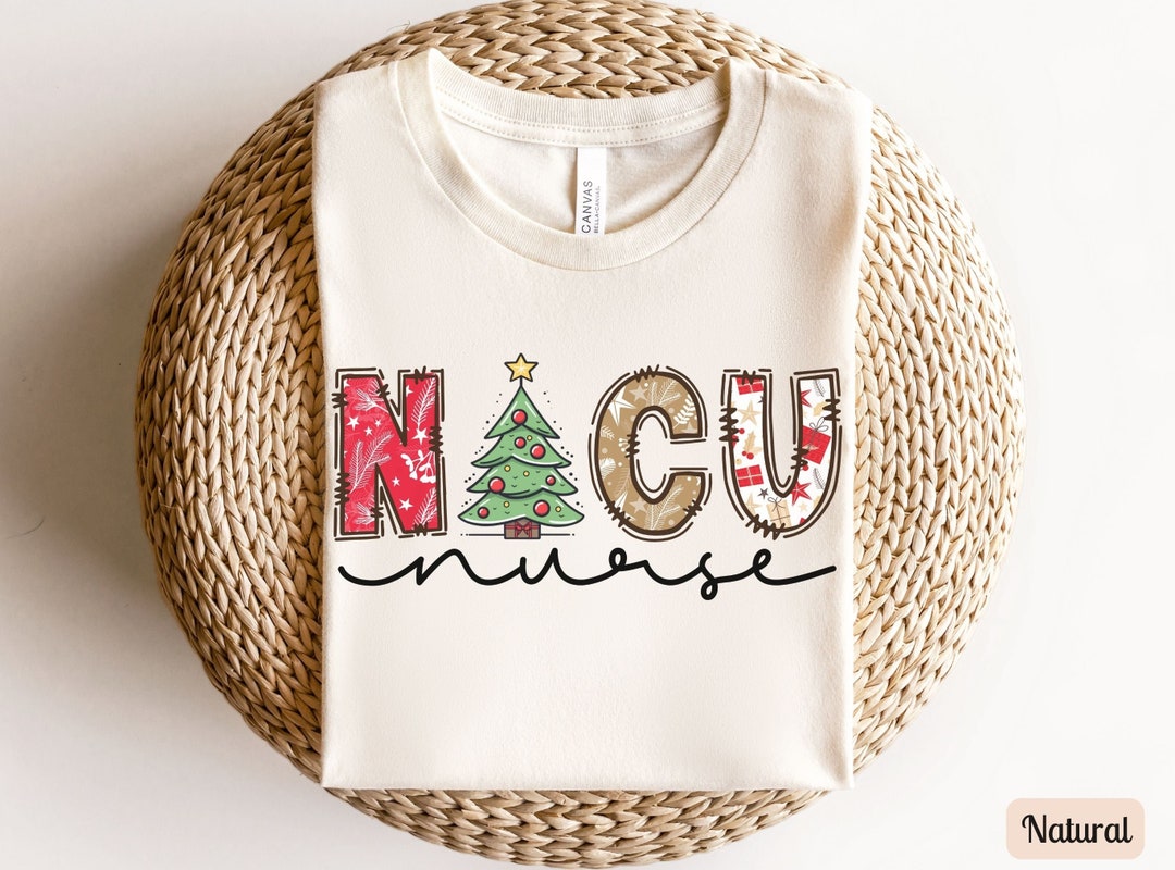 NICU Nurse Christmas Shirt, Cute NICU Christmas Shirt, Hospital Xmas ...