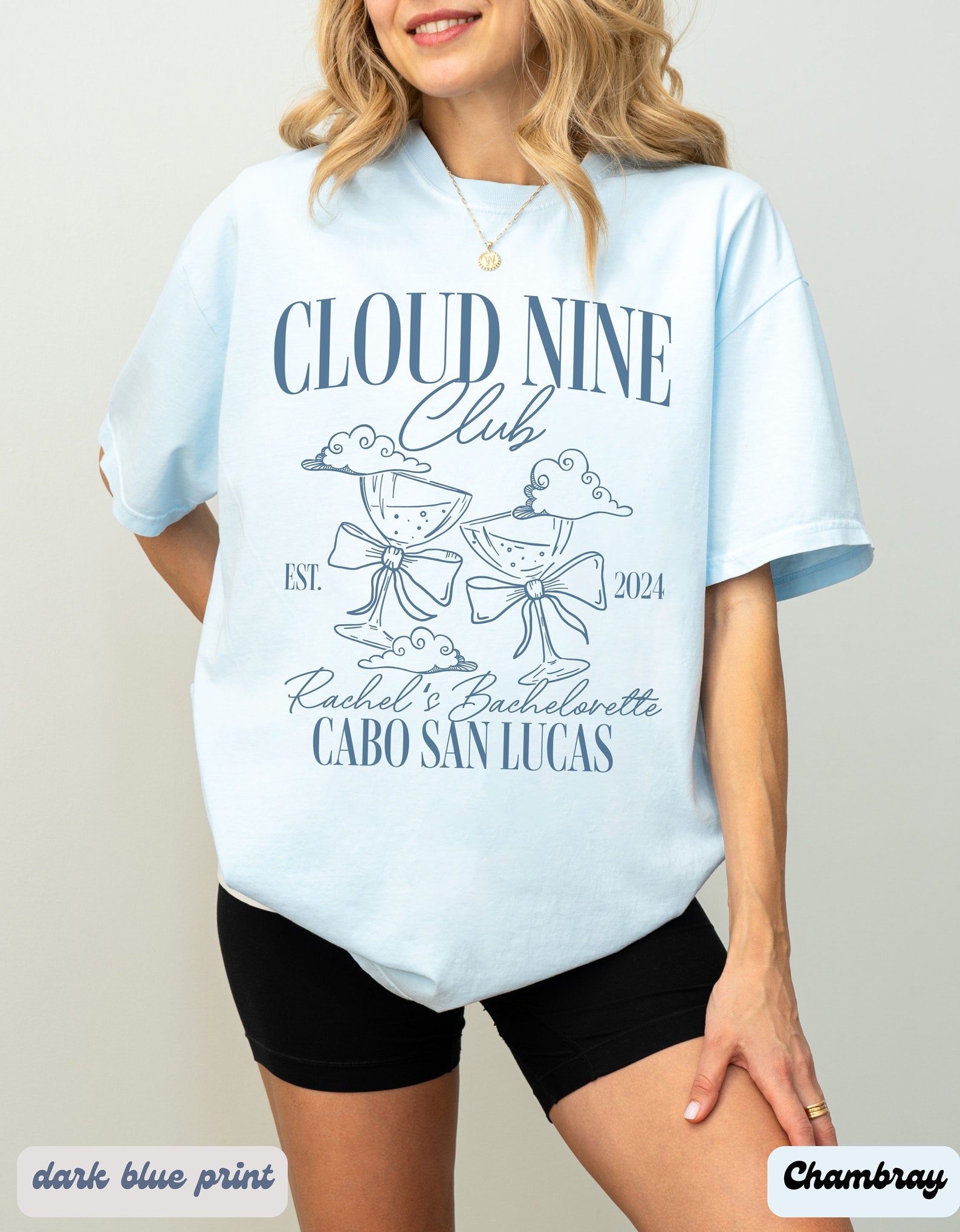 Cloud Nine Bachelorette Shirts, Bride on Cloud Nine Bachelorette Party ...