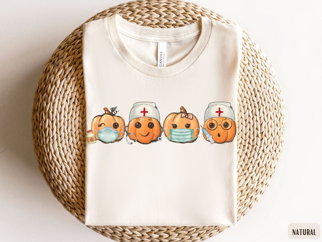 Cute Nurse Halloween Shirt, Nursing Fall T-shirt, Spooky Nurse Team ...