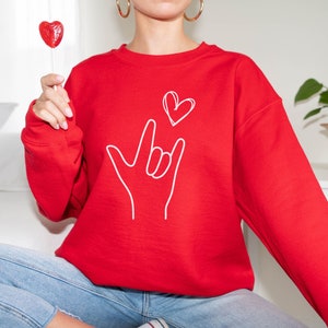 ASL Sweater, ASL I Love You Shirt, American Sign Language Love Tee ...